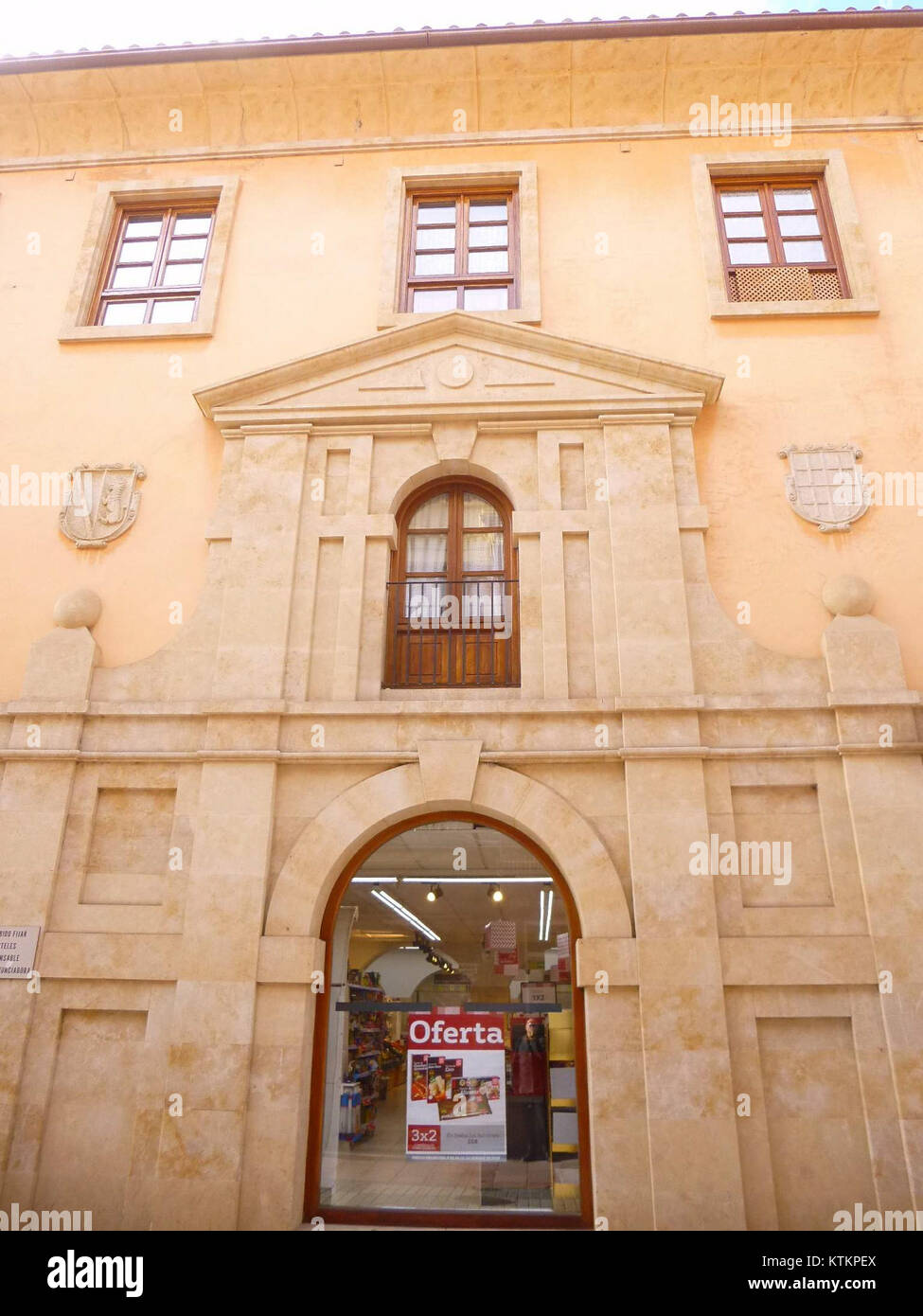 The buildings of Benavente, a town in Spain, showcase a mix of historic ...