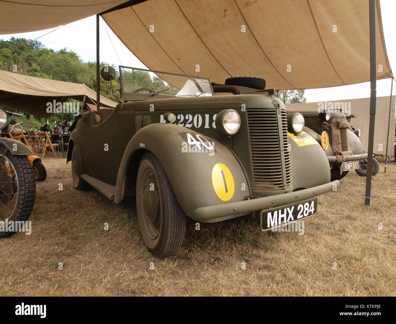 The Austin 8 Staff Car, owned by Brian Laker, is a vintage vehicle used ...