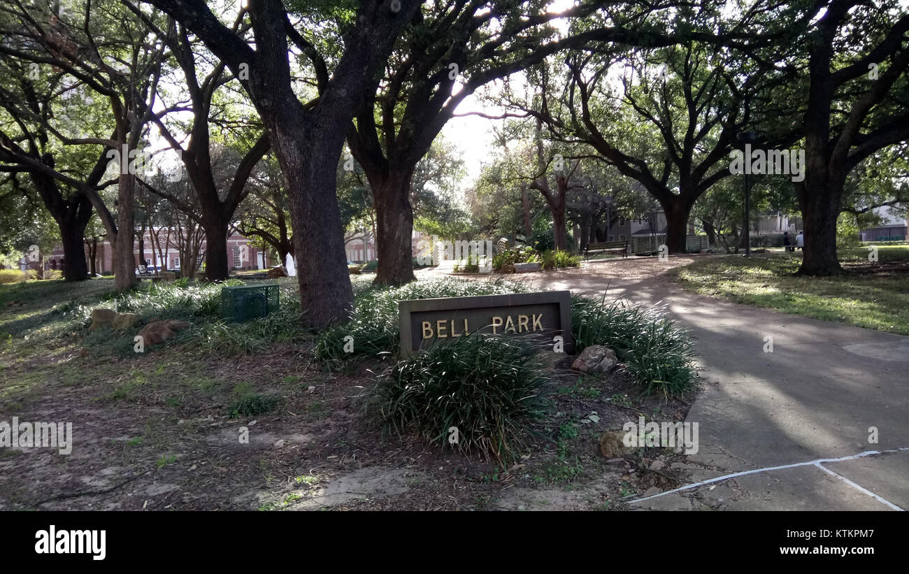 Bell Park in Houston is a public space known for its recreational ...