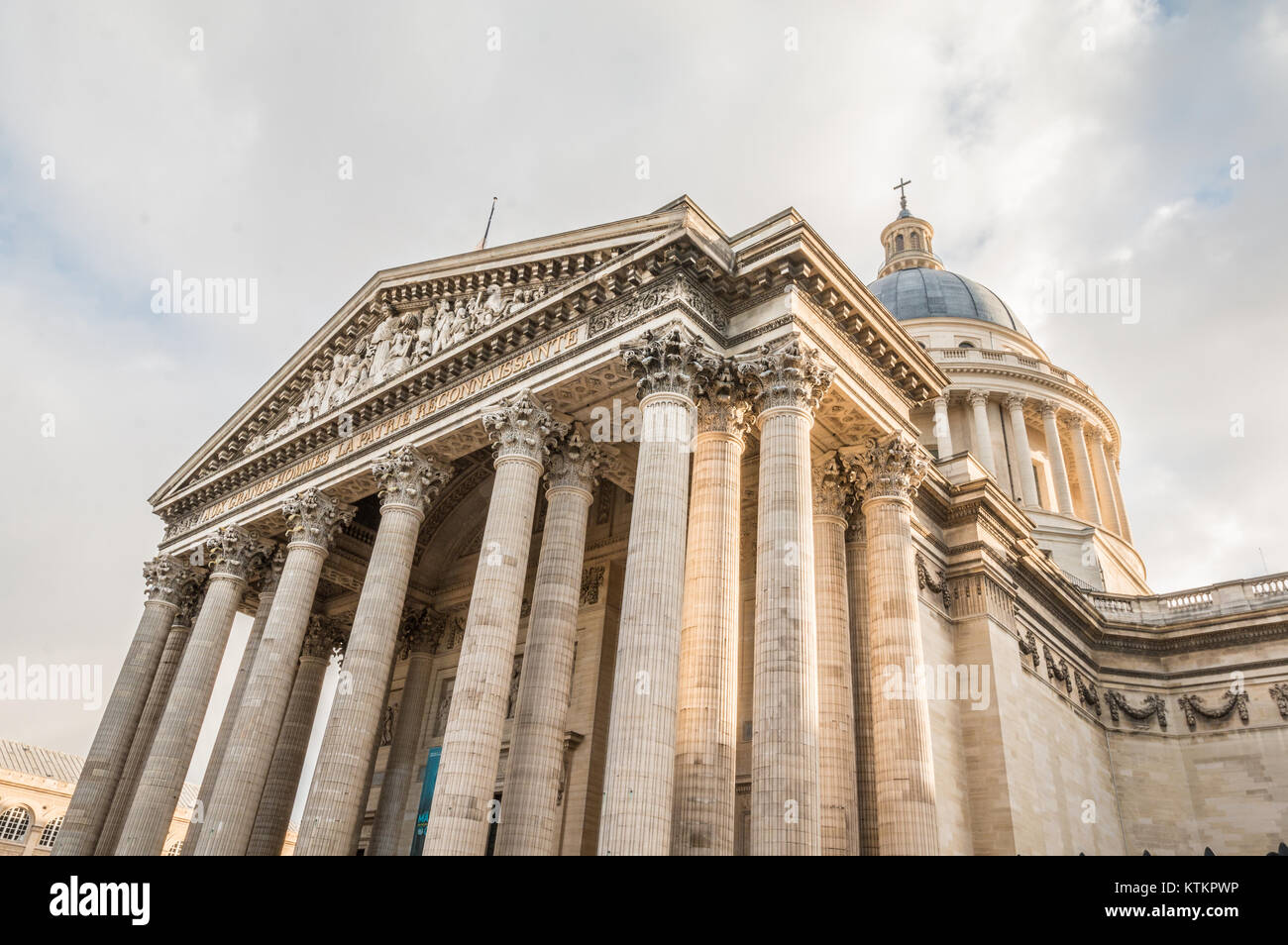 The Facade of Pantheon of Paris Stock Photo - Alamy