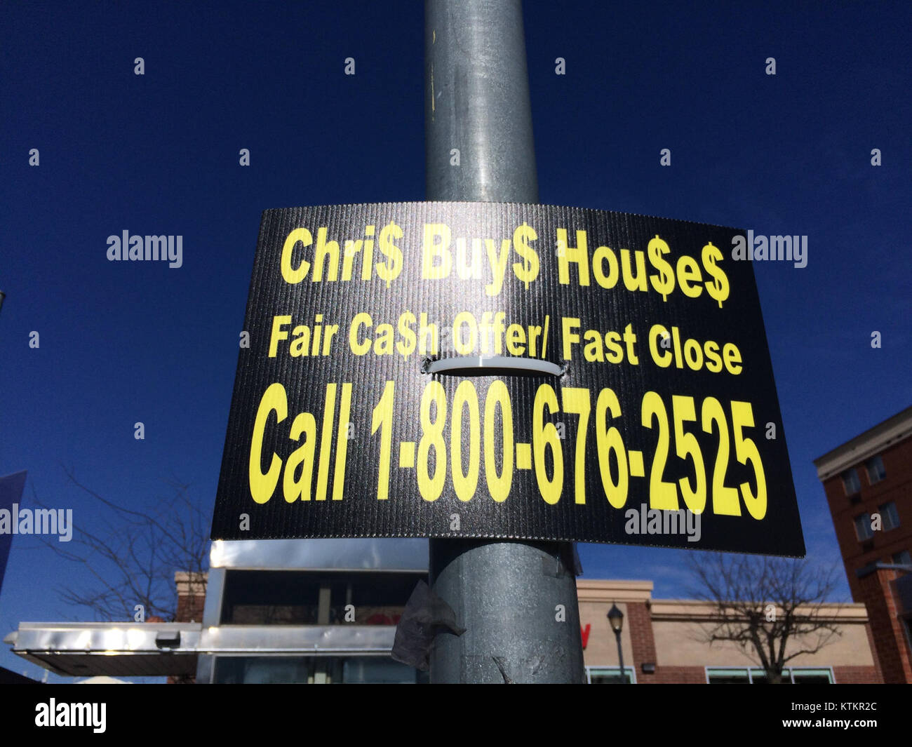 This photograph shows a bandit sign on Pennsylvania Avenue and W. North ...