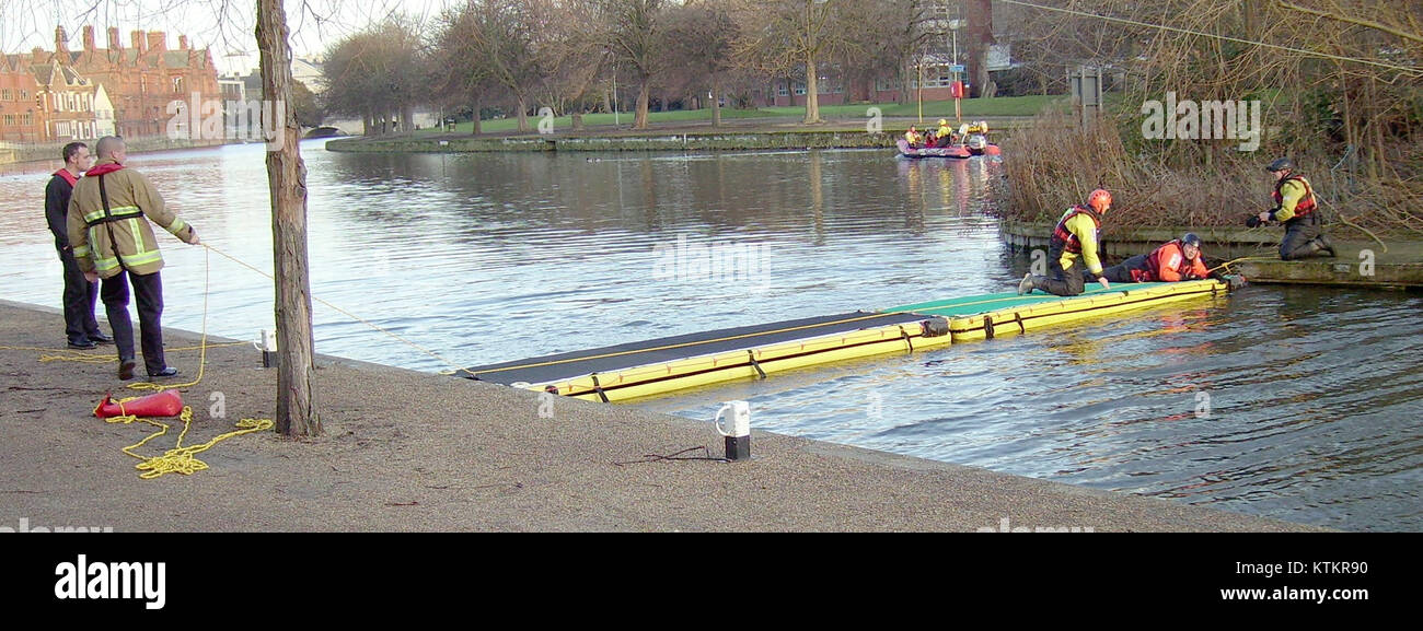 The Beds Fire Rescue Raft is a specialized rescue vessel used by fire ...