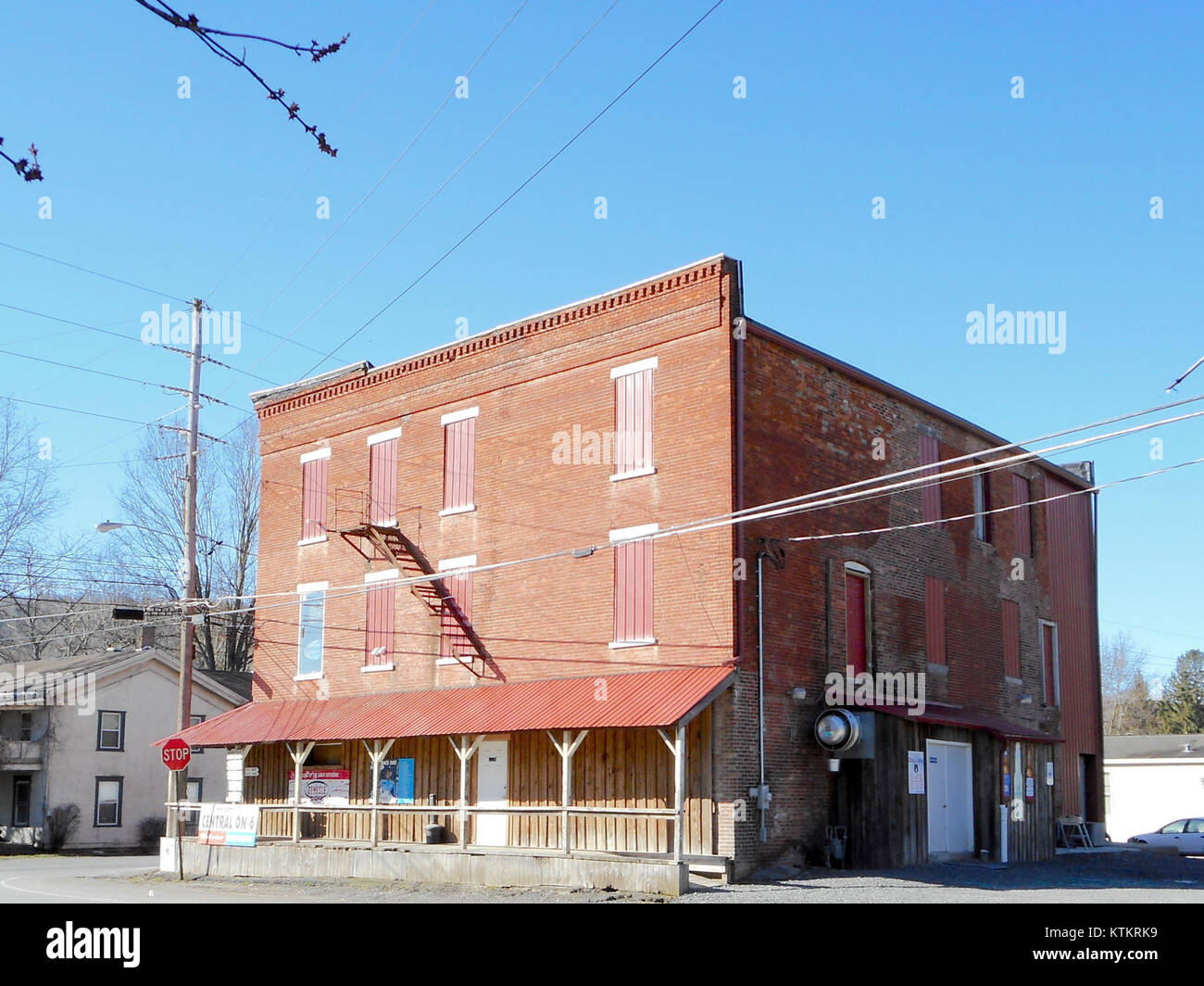 A historic image of a bar located in Burlington, BradCo, Pennsylvania ...