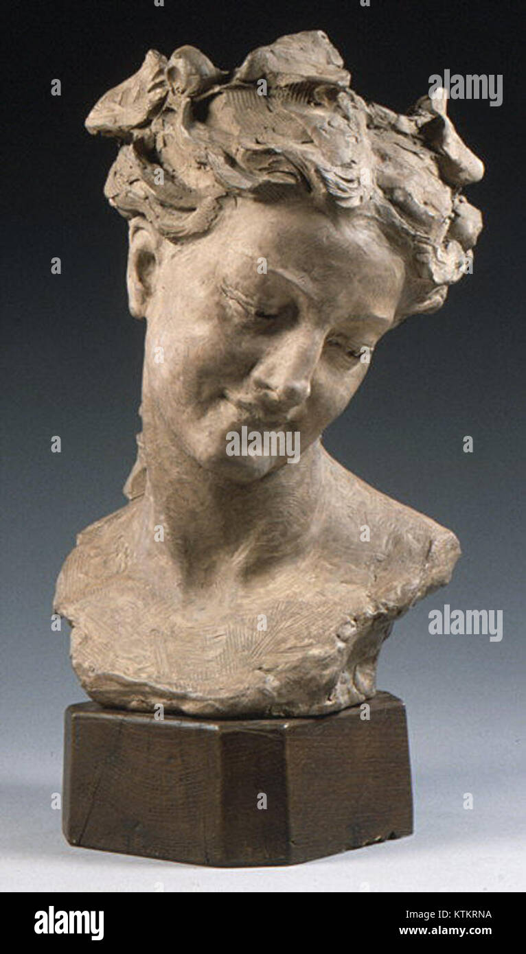 Bacchante with lowered eyes MET ES248 Stock Photo - Alamy