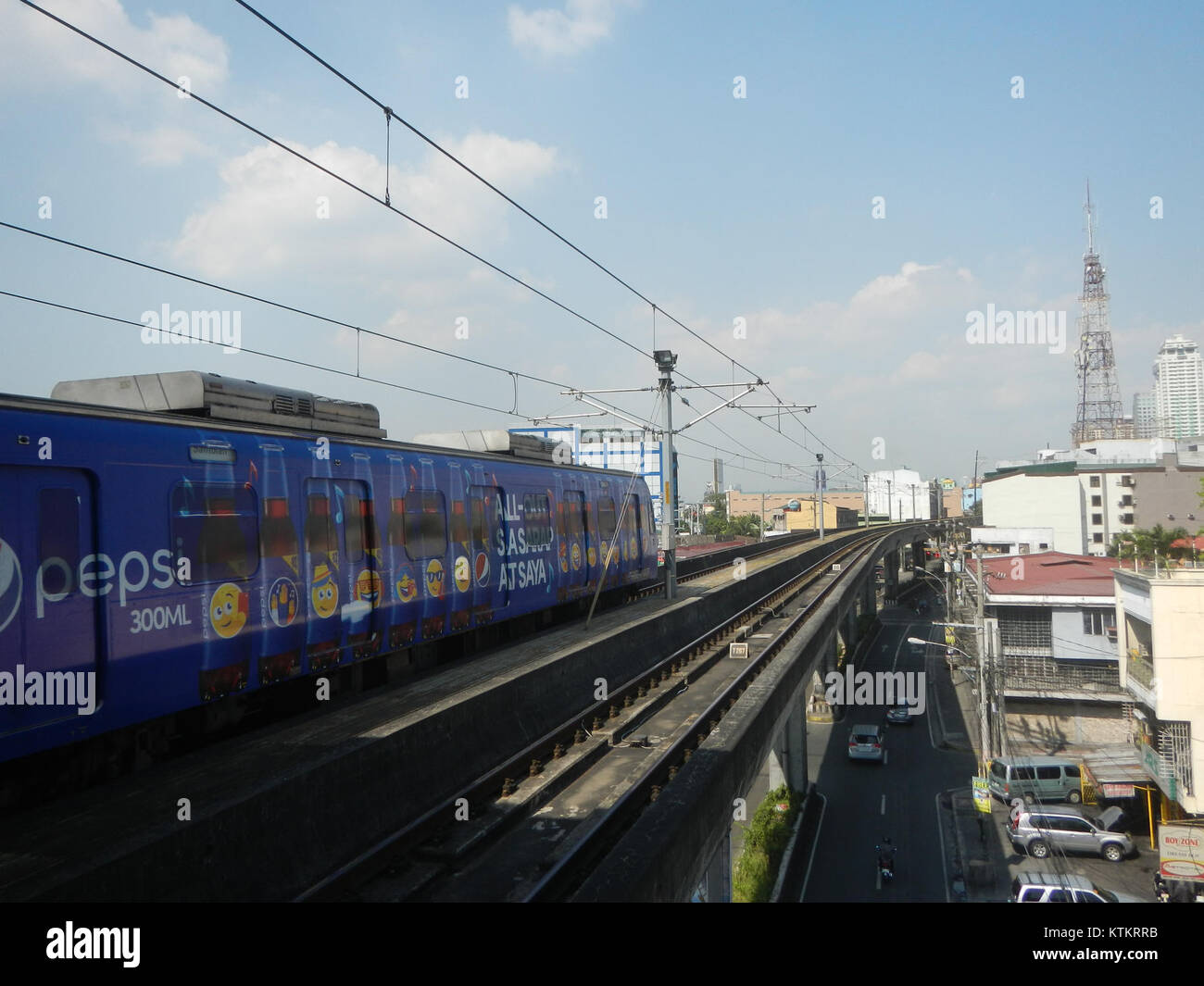 This photograph of Betty Go Belmonte Station Tracks captures a moment ...