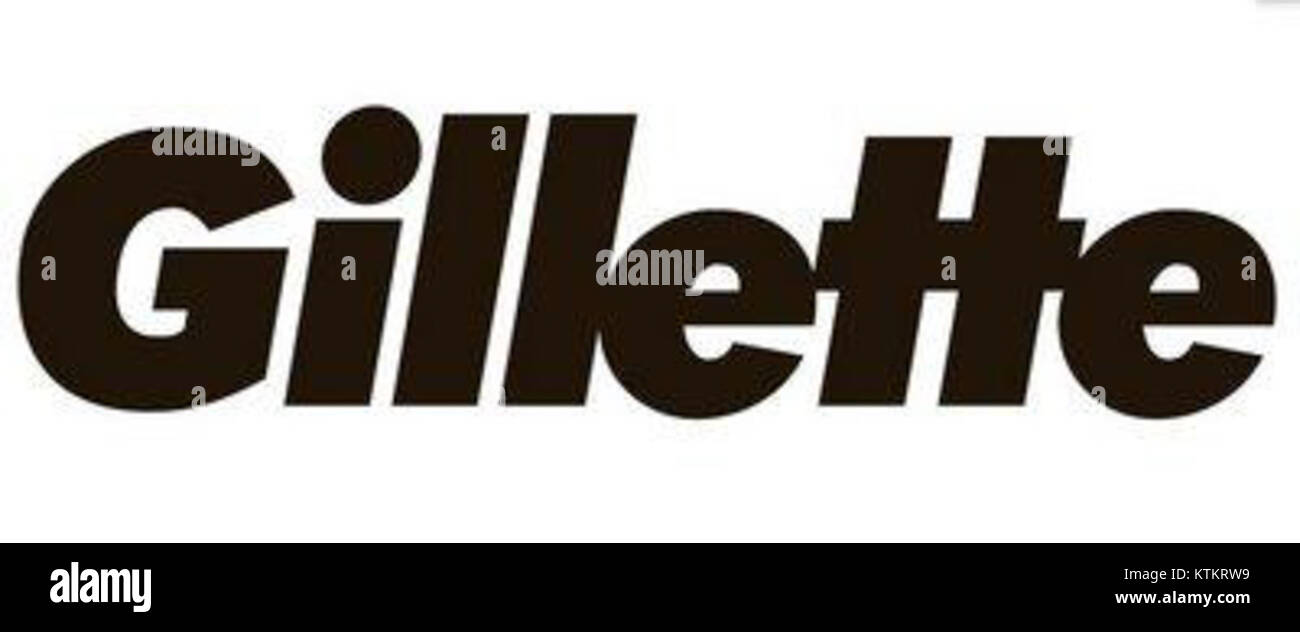 The Gillette wordmark represents the iconic brand known for its razors ...