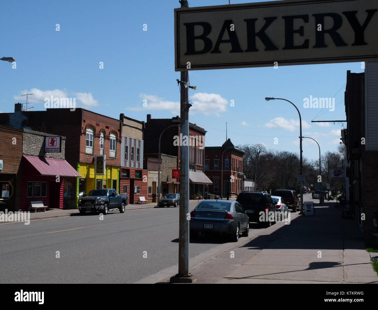 The downtown area of Augusta, Wisconsin, features a blend of historical ...