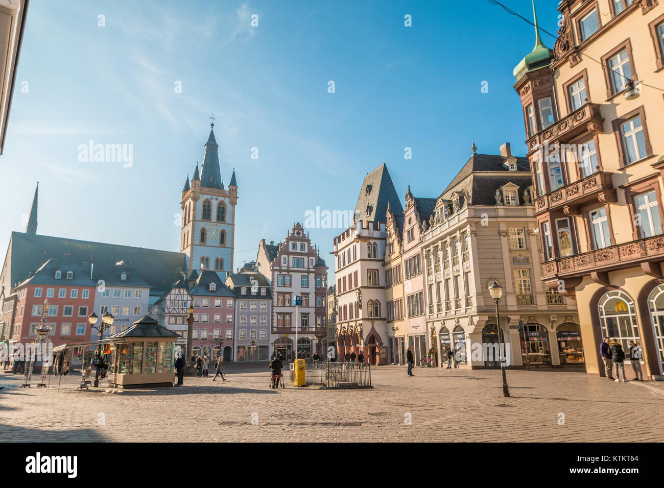 Old town Square in Trier Germany Stock Photo - Alamy
