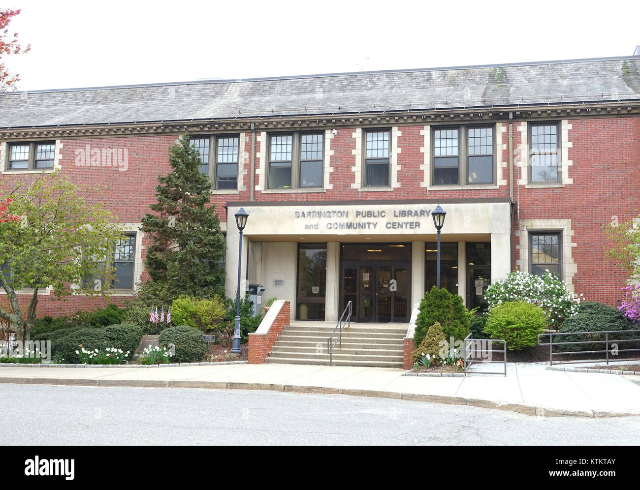 Exterior view of the Barrington Public Library and Community Center in ...