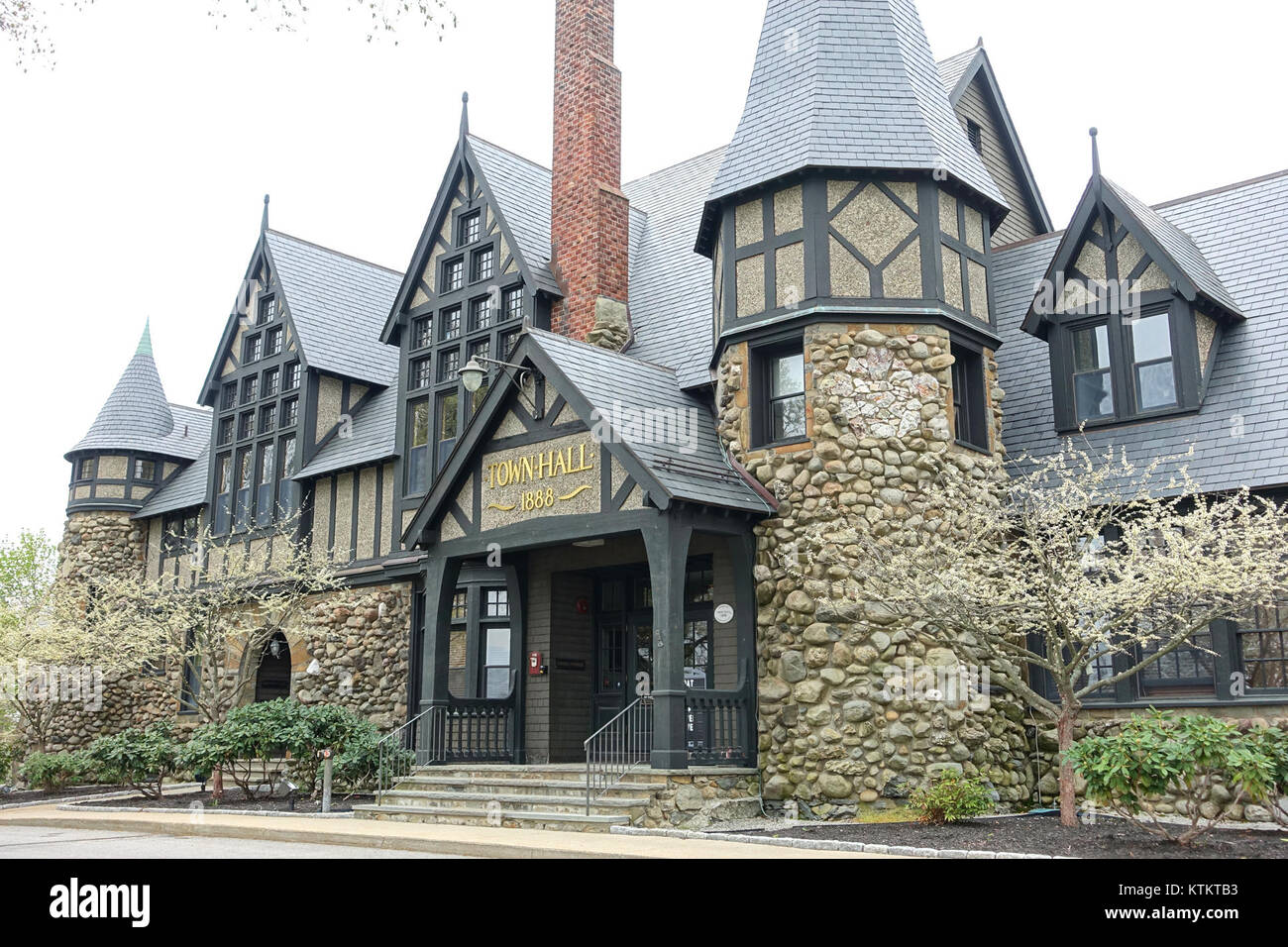 The Barrington Town Hall in Rhode Island is a historic building known ...