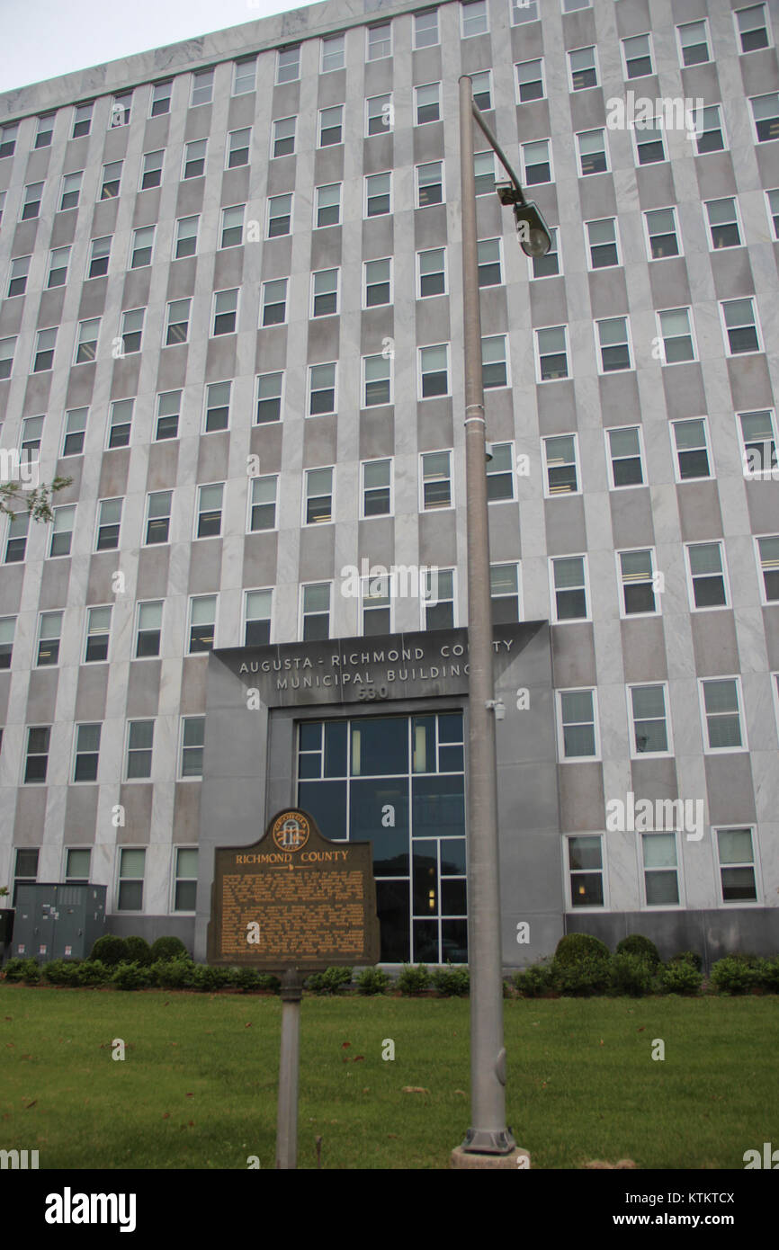 This image shows the Augusta Richmond County Municipal Building in May ...
