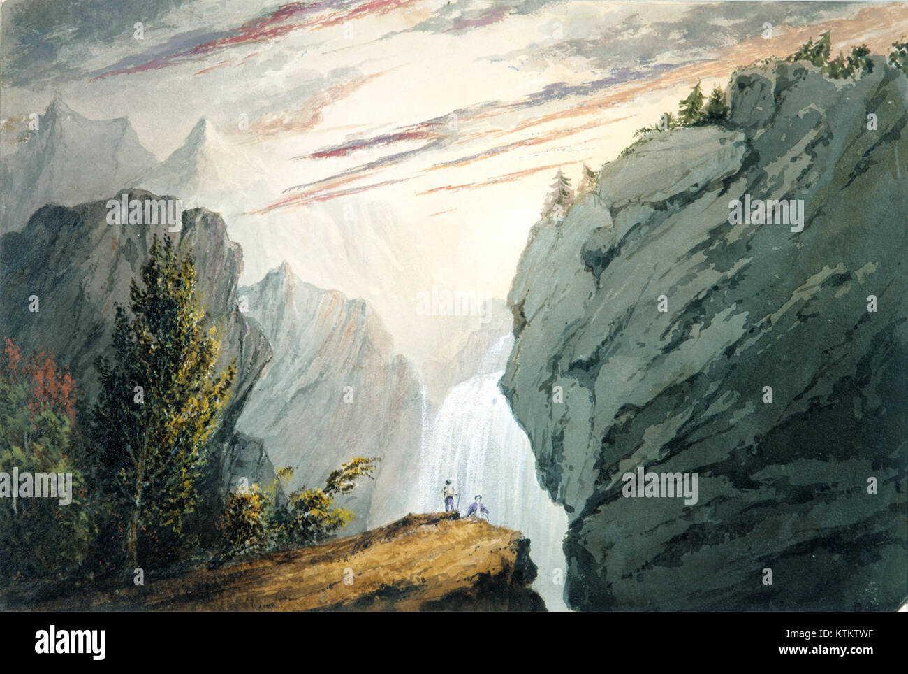 'At the Waterfall' is an artwork housed in the MET collection ...