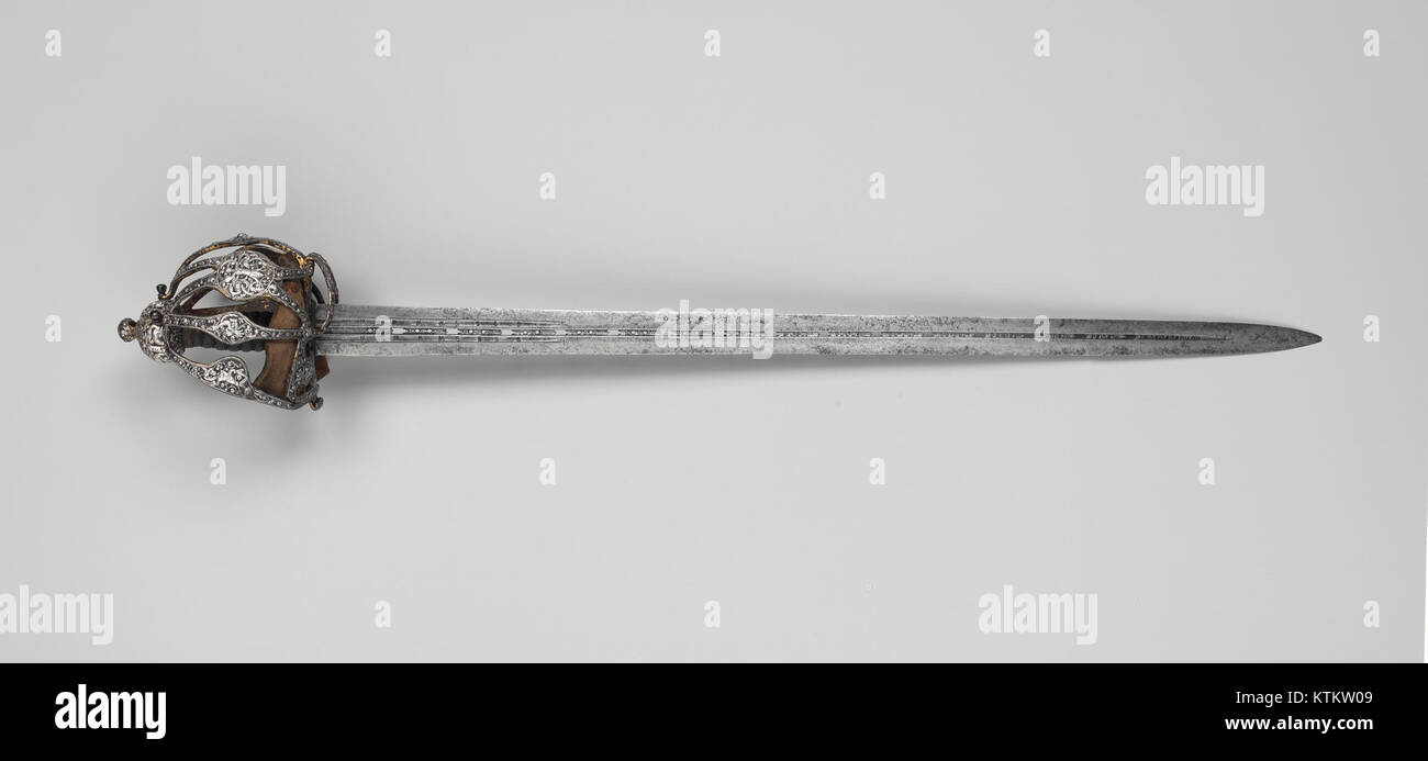 Basket Hilted Sword MET DP105438 Stock Photo - Alamy