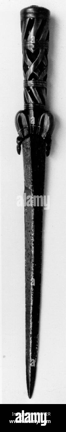 The Ballock Knife is a historic European weapon, displayed at The ...