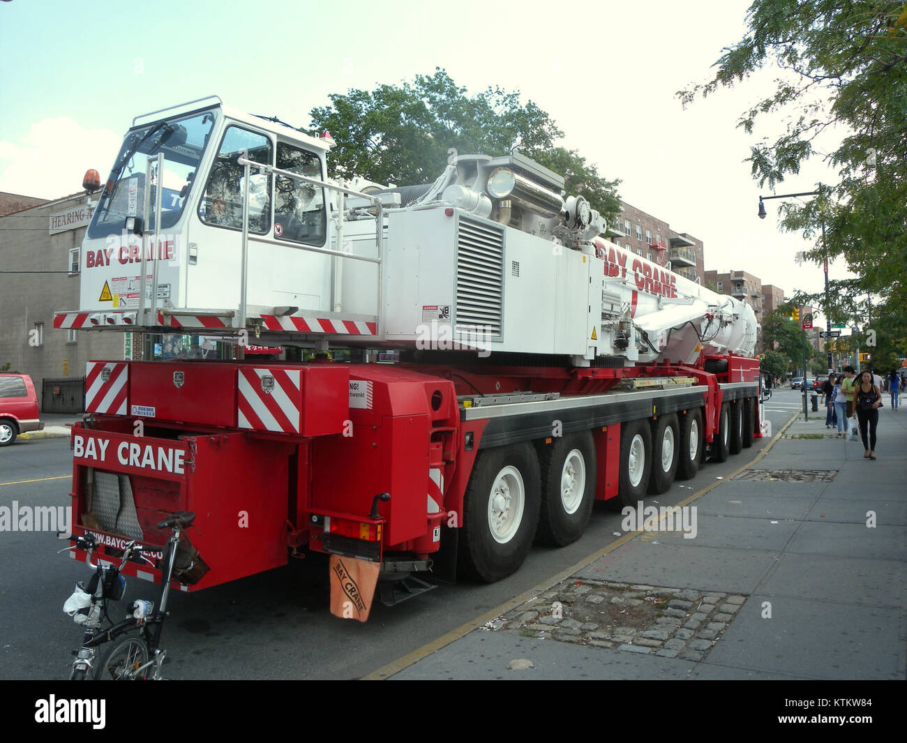 The image showcases a Liebherr crane located at Union Street and 39th ...