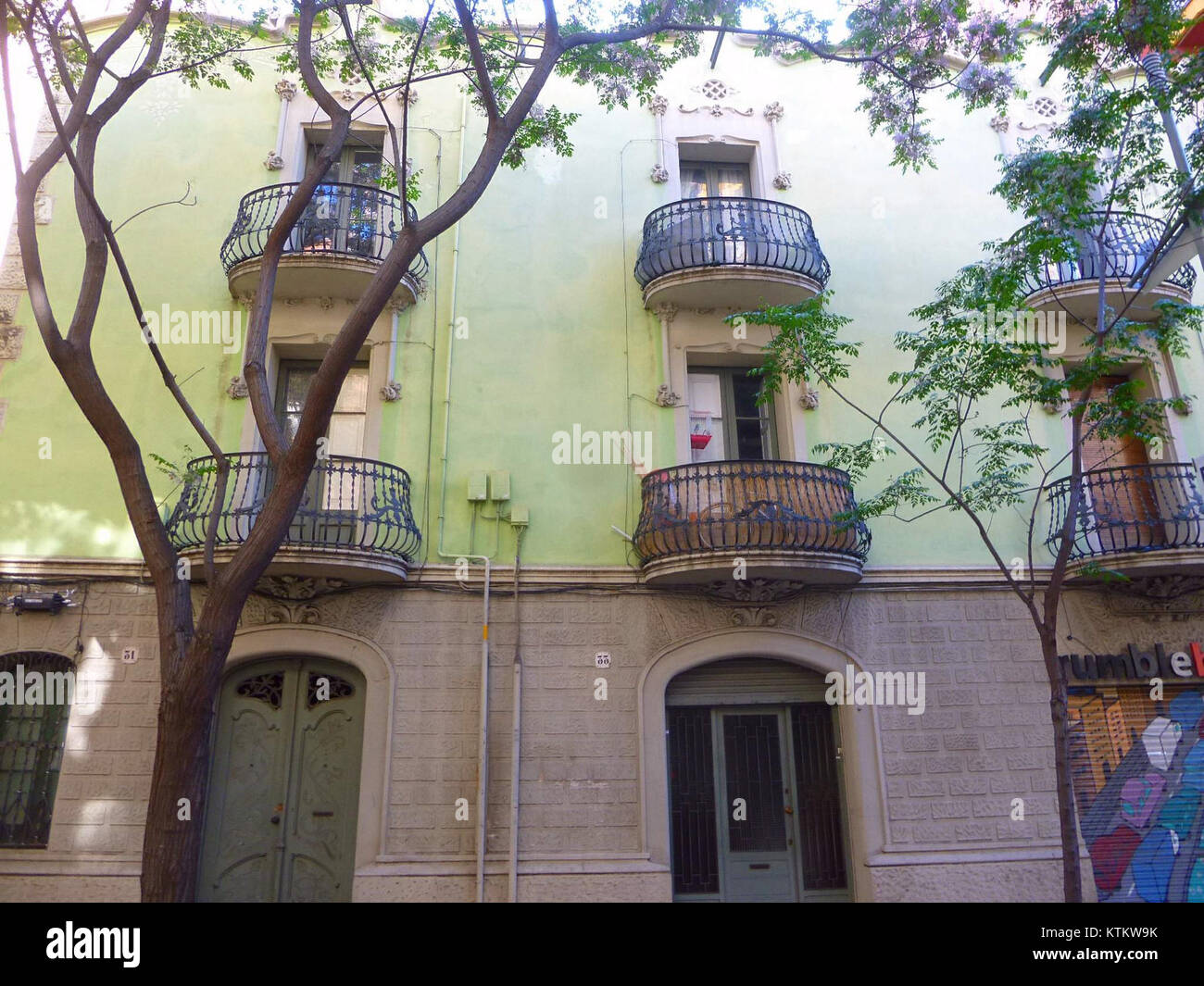 A photograph of Barcelona's Sant Andreu District, capturing the ...