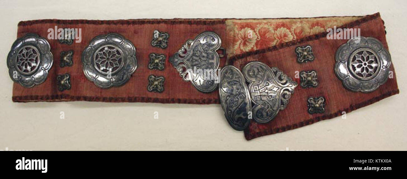 A metal belt from the collection of the Metropolitan Museum of Art ...