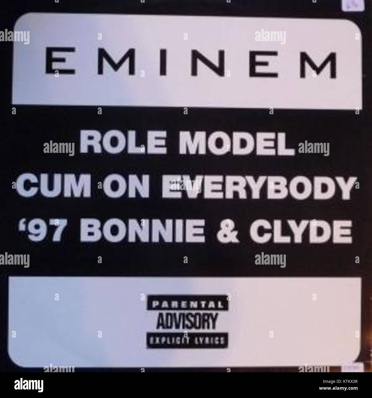 Eminem Role Model single CD cover Stock Photo - Alamy