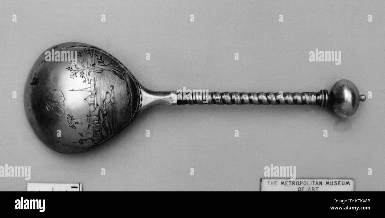 The Ball Knopped Spoon (MET 17631) is a decorative spoon with a ...