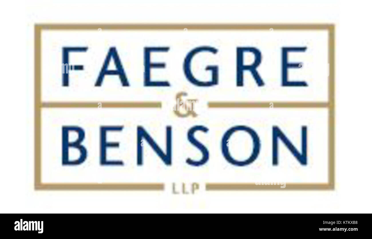 Faegre benson logo Stock Photo - Alamy