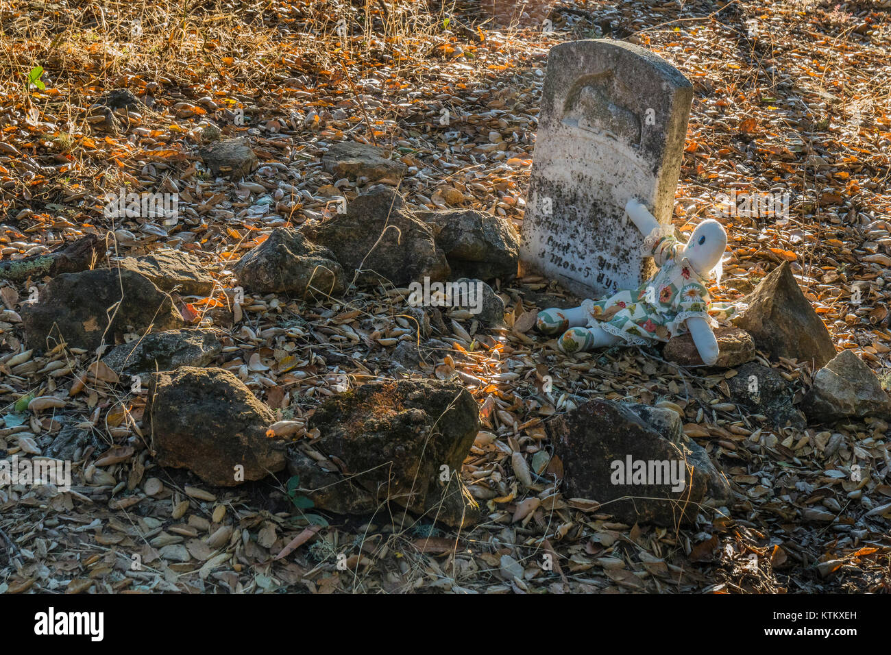 A 2-year old child's grave at the Adelaida Cemetery. The cemetery was ...