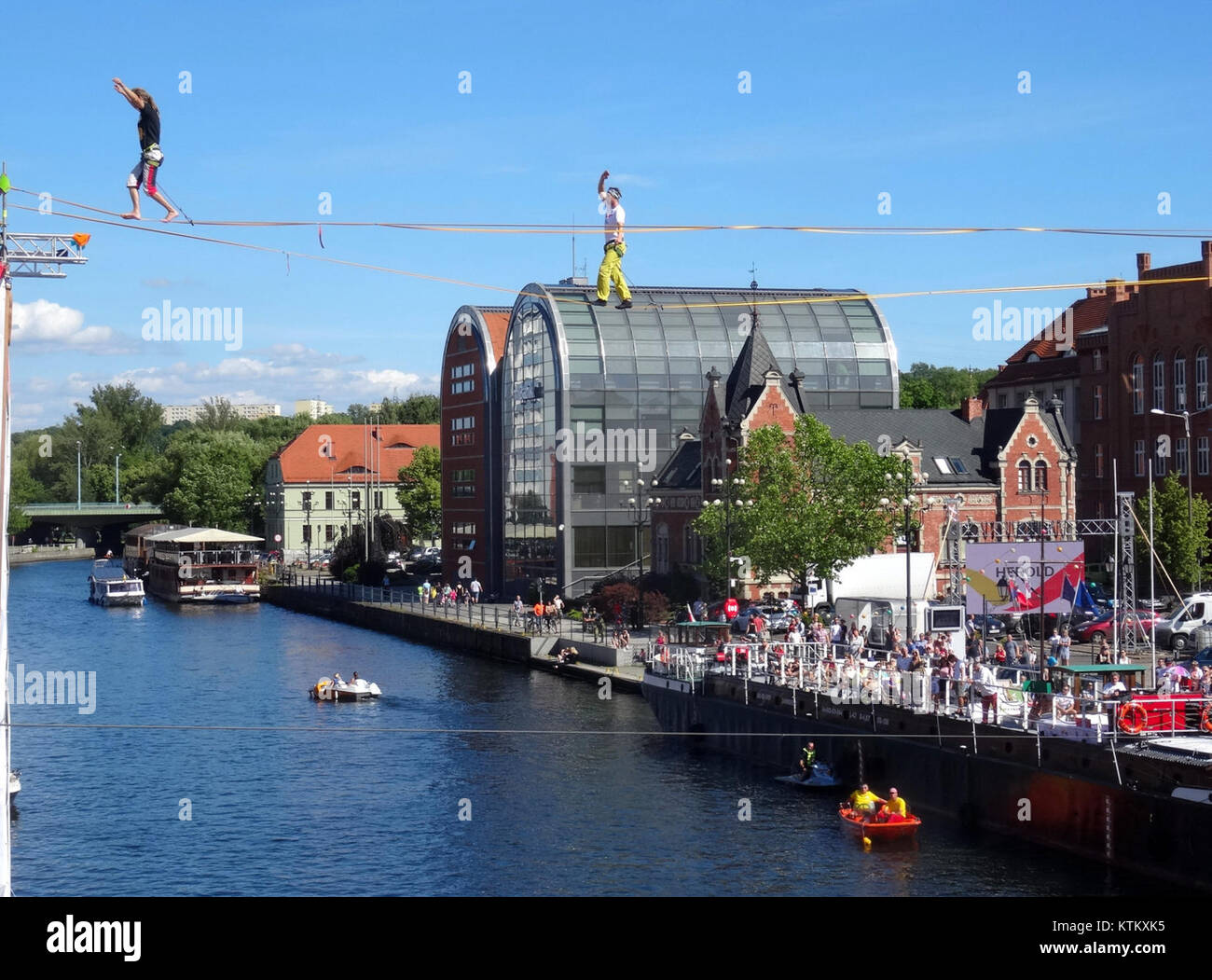The 2017 Slackline Games, held in a designated park, showcased various ...