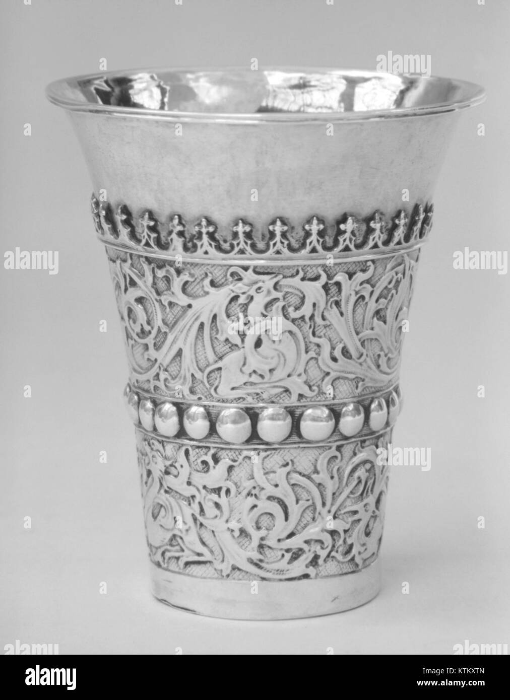 This beaker on a stand is an antique item from the MET collection ...