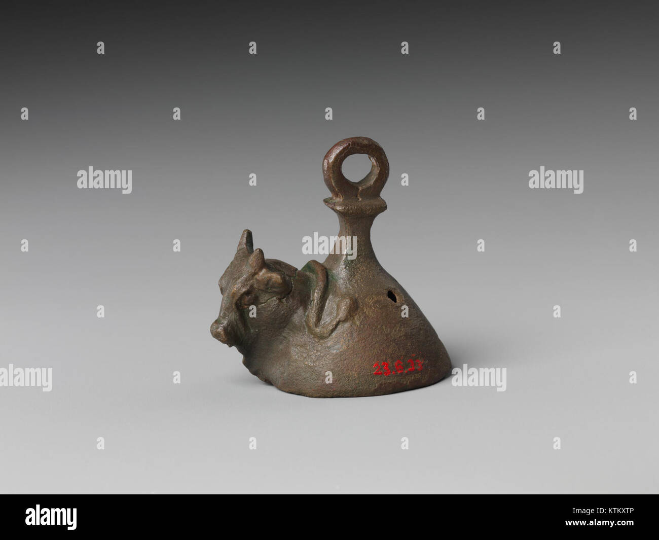 This bell, part of the MET collection, features a bovine head design ...