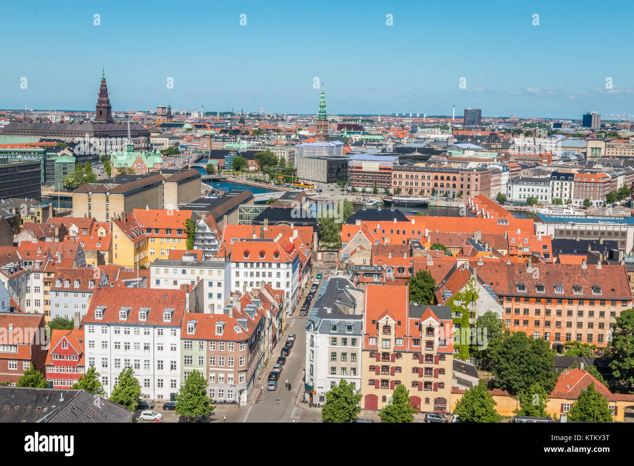 Panoramic view of Copenhagen Stock Photo - Alamy