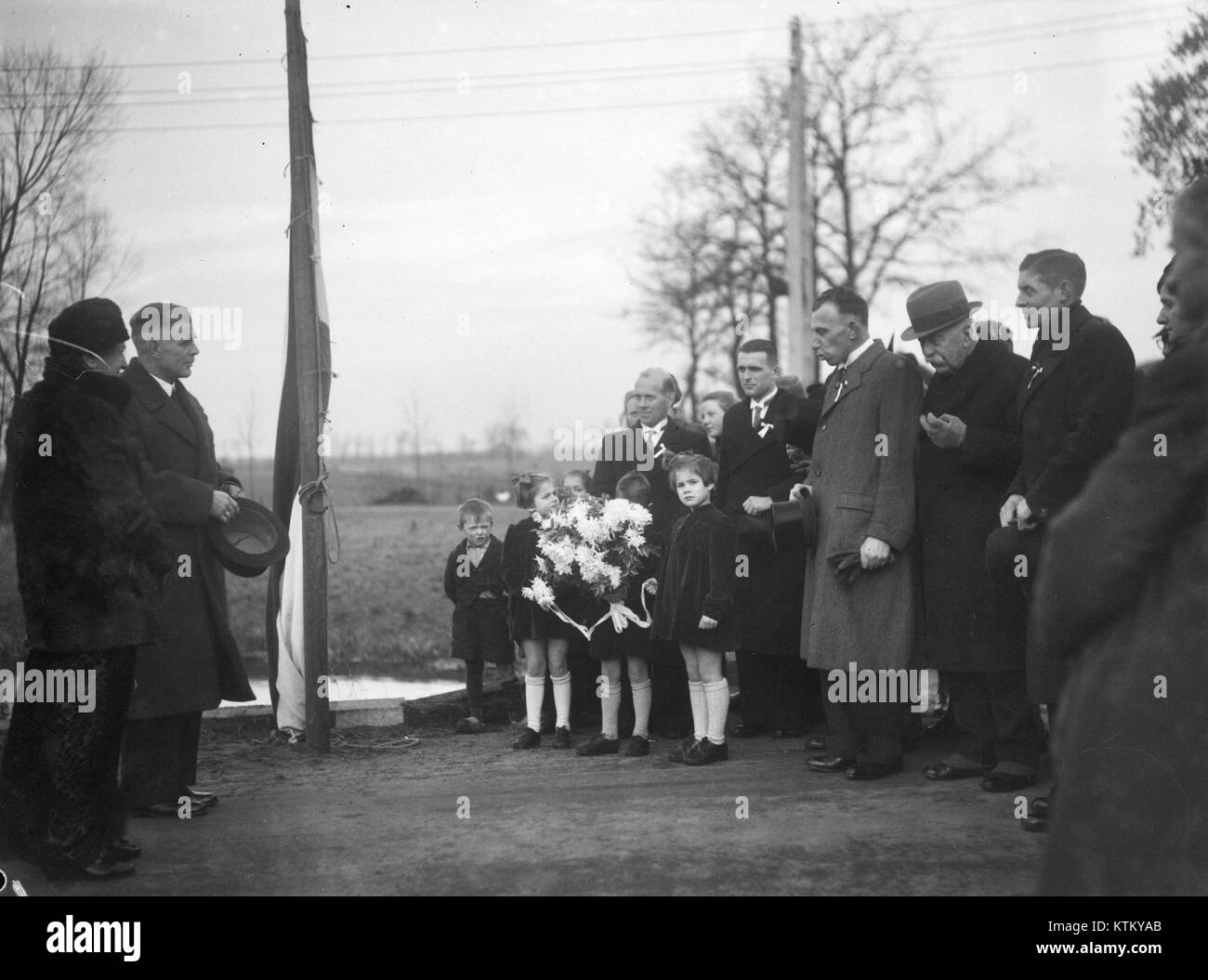 A historical image of the appointment of a new mayor in the Netherlands ...
