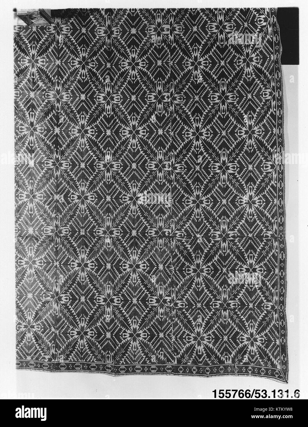 This bed curtain, part of the MET collection, is a fine example of ...