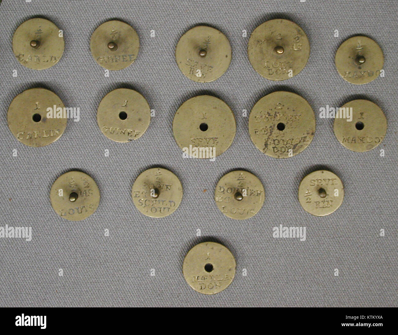 This image depicts a set of balance scales and weights, stored in a ...