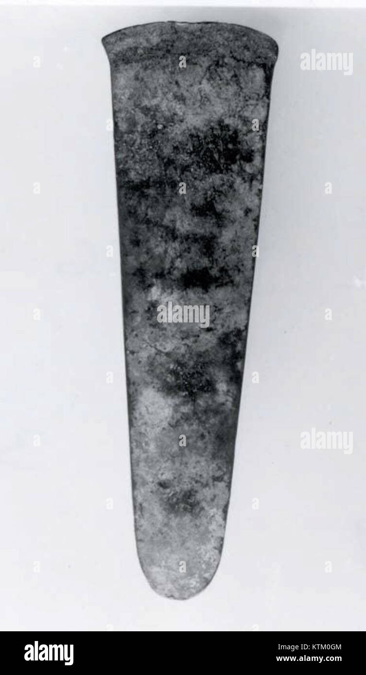 This axe head, housed in the Metropolitan Museum of Art, is an ancient ...