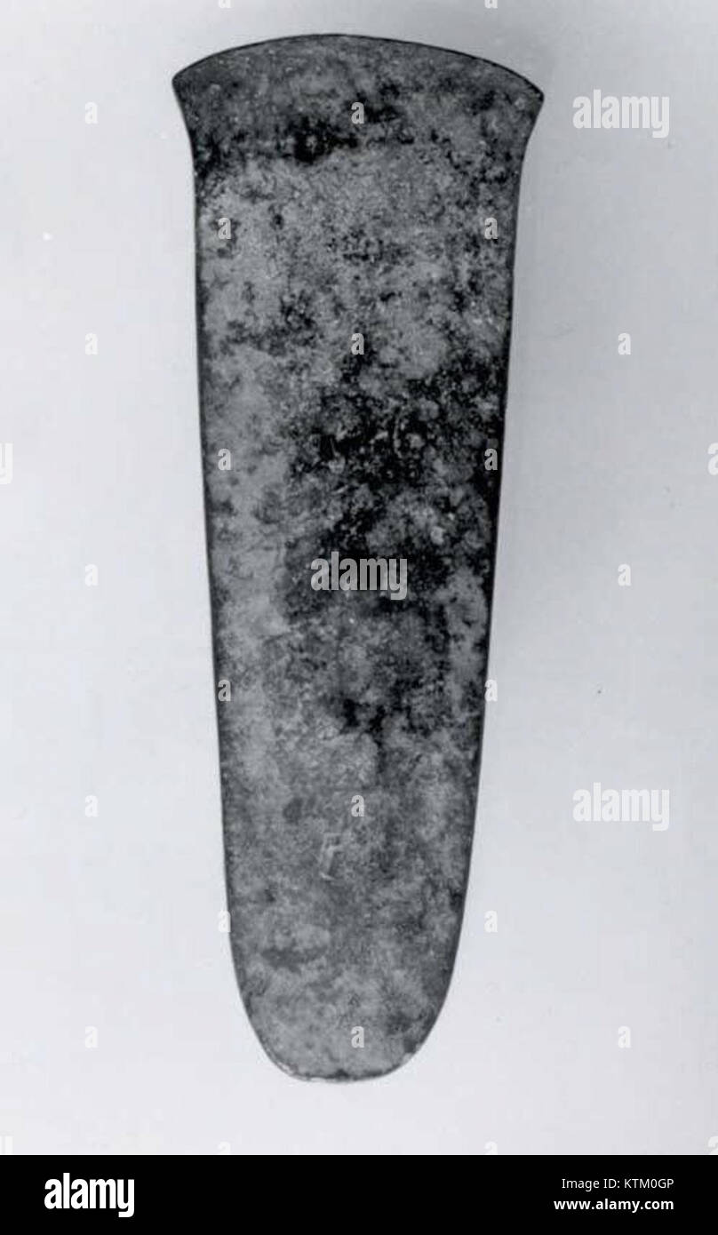 An ancient axe head from The Metâ€™s collection, crafted from metal and ...