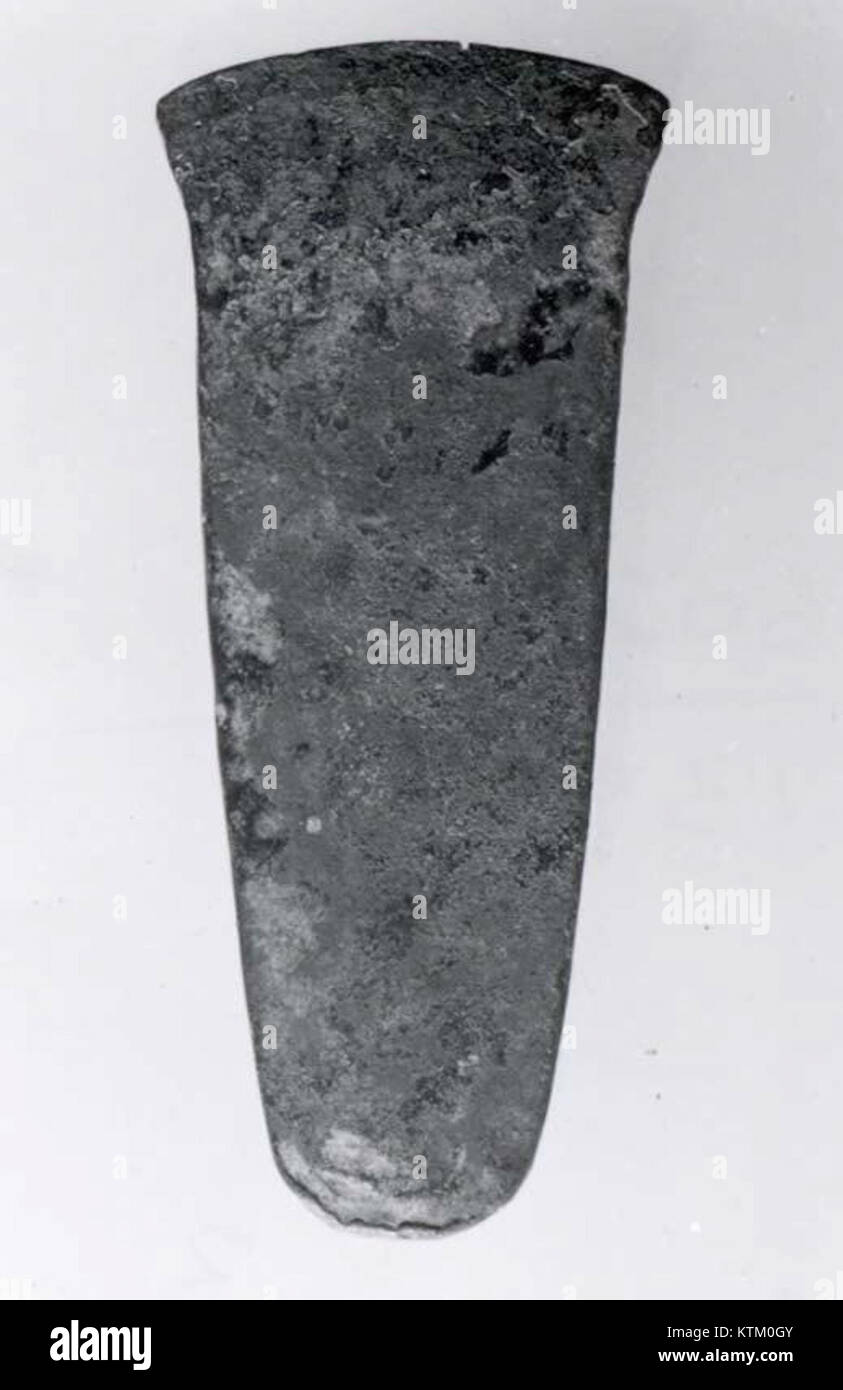 This axe head, part of the MET collection (number ME55 137 35 ...