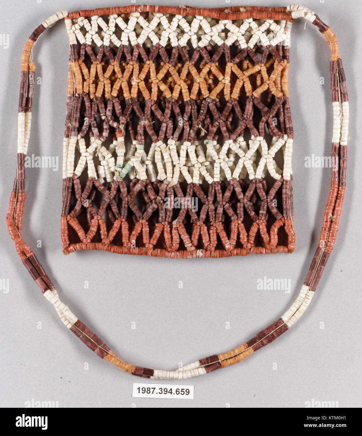 Bag with Shell Beads MET DP101289 Stock Photo - Alamy