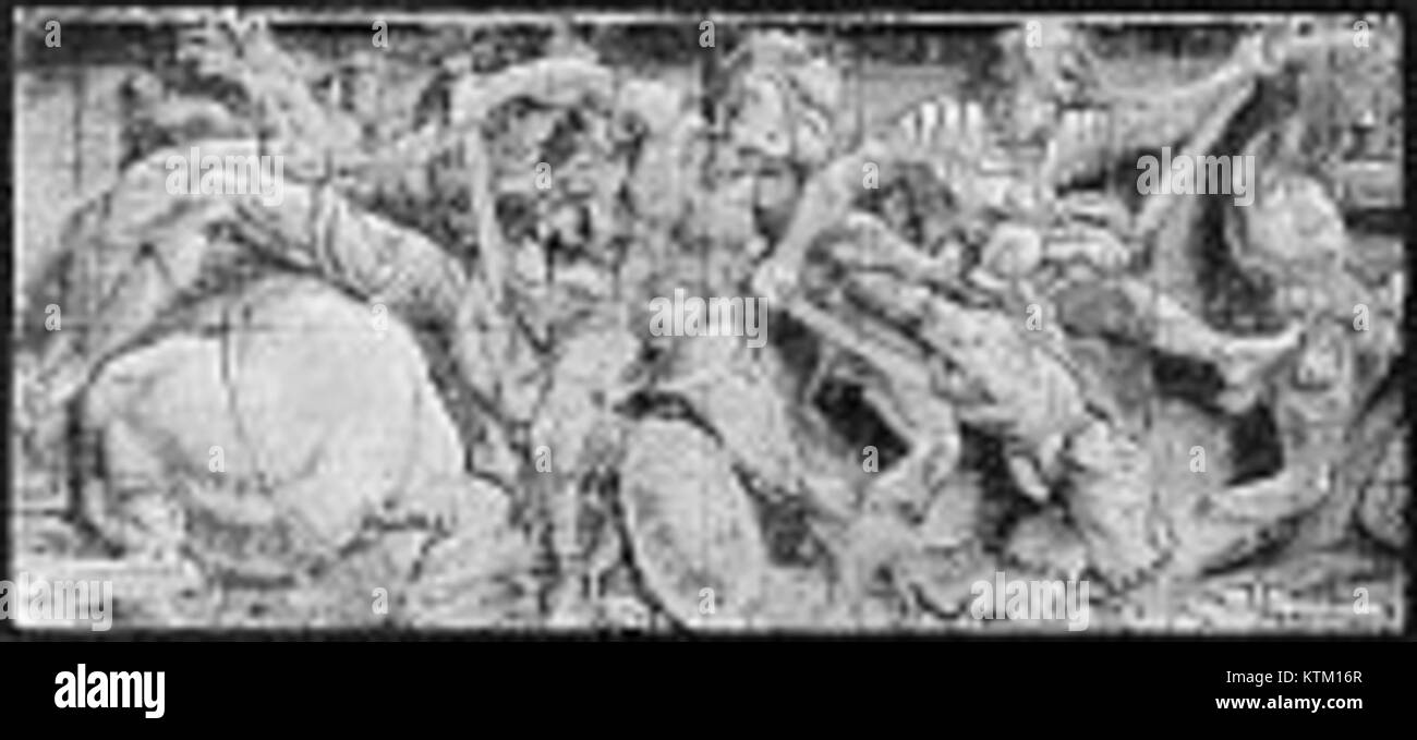 This battle scene, part of the collection at the Metropolitan Museum of ...