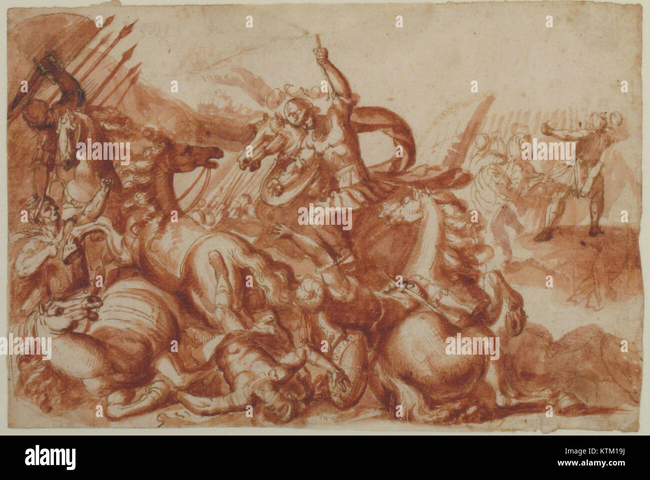 The Battle Scene is a historical artwork housed in the MET ...