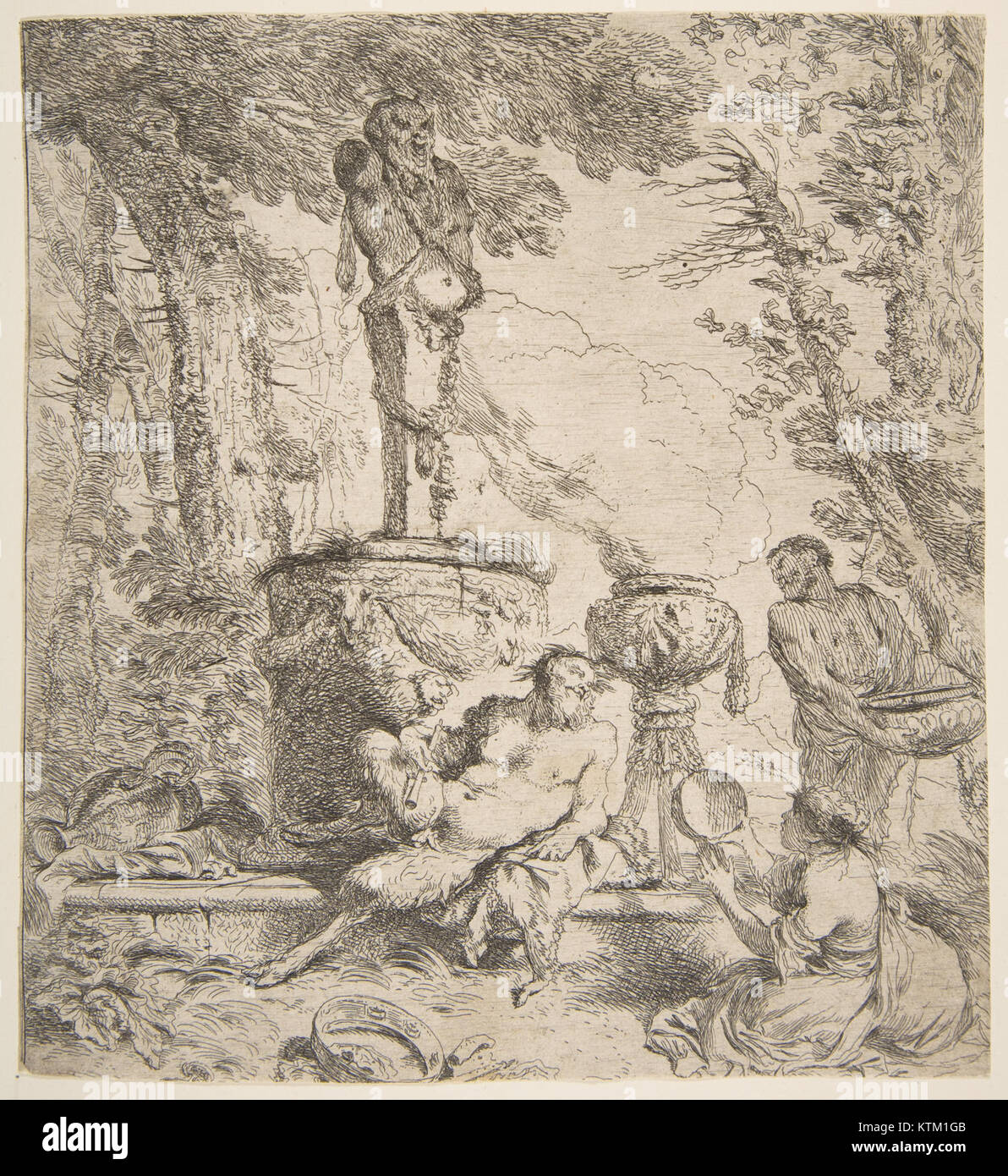 'Bacchanal before an altar to the gods' is an artwork housed in the ...