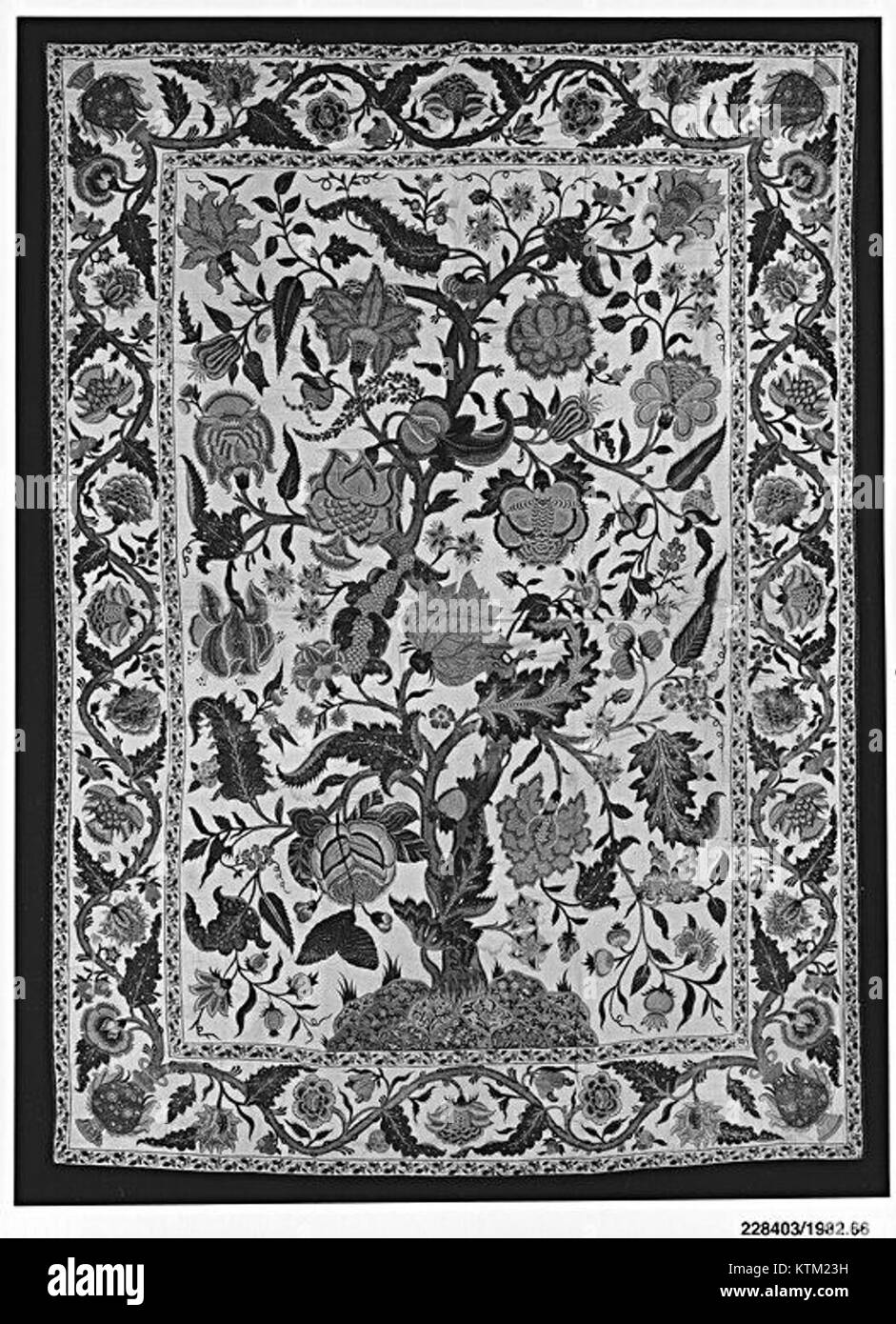 A palampore is a type of embroidered textile, often used as a bed cover ...