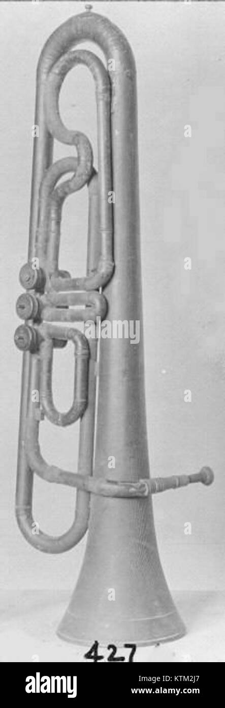 The Bass Saxhorn in E flat, displayed at the Metropolitan Museum of Art ...