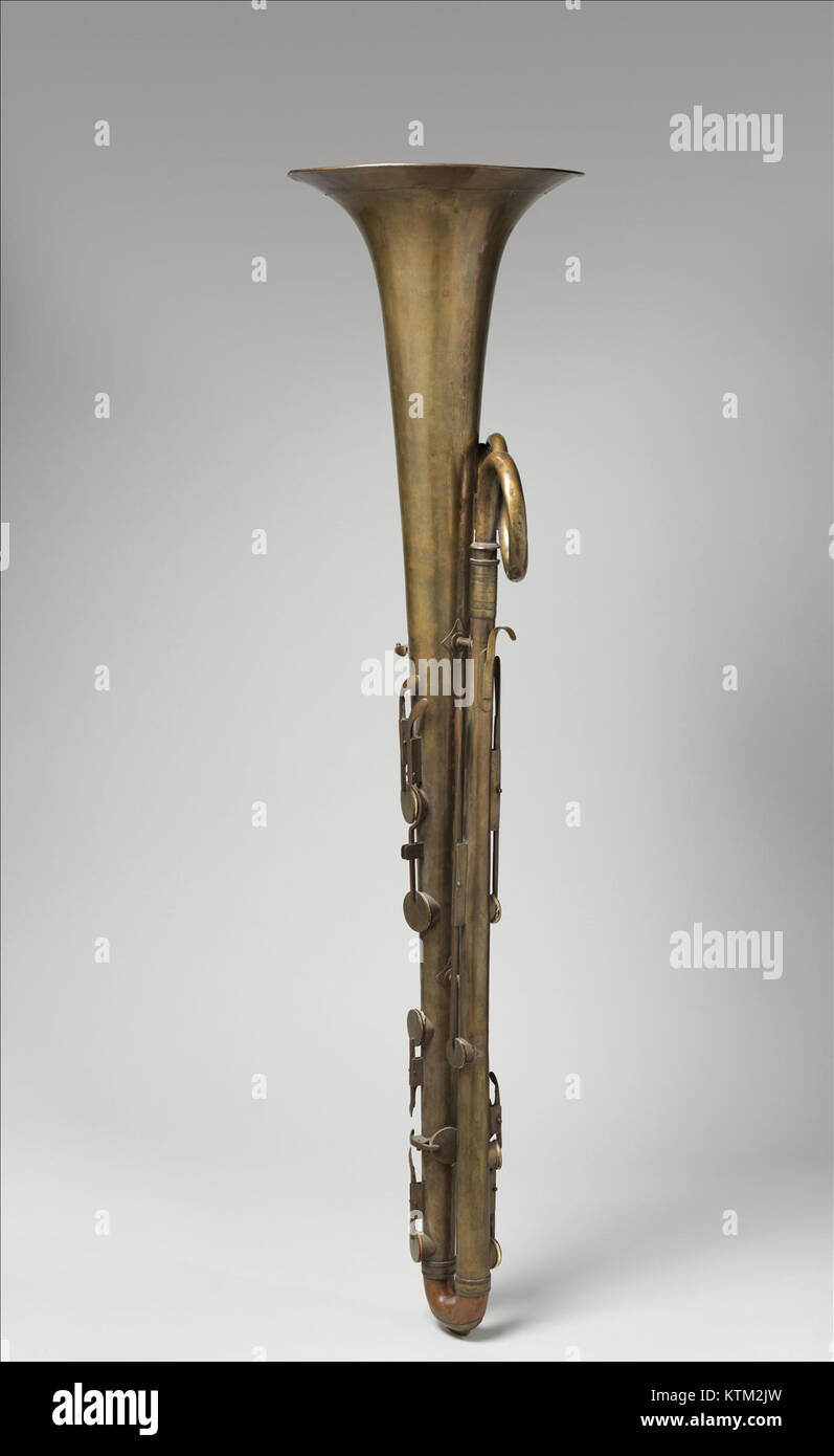 The Bass Ophicleide in C, featured in MET DP261542, is a large brass ...