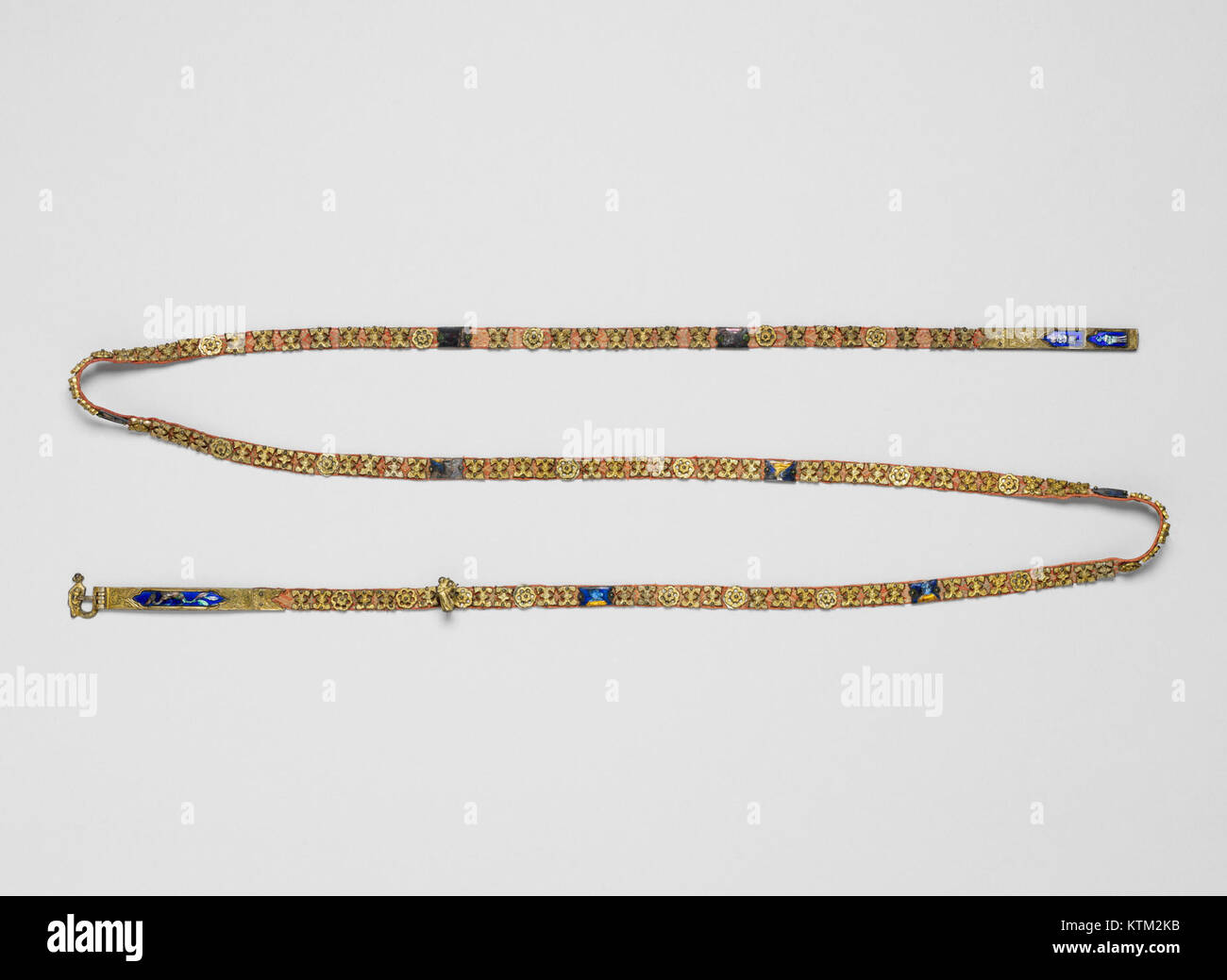 This belt features profiles of half-length figures, a unique design ...