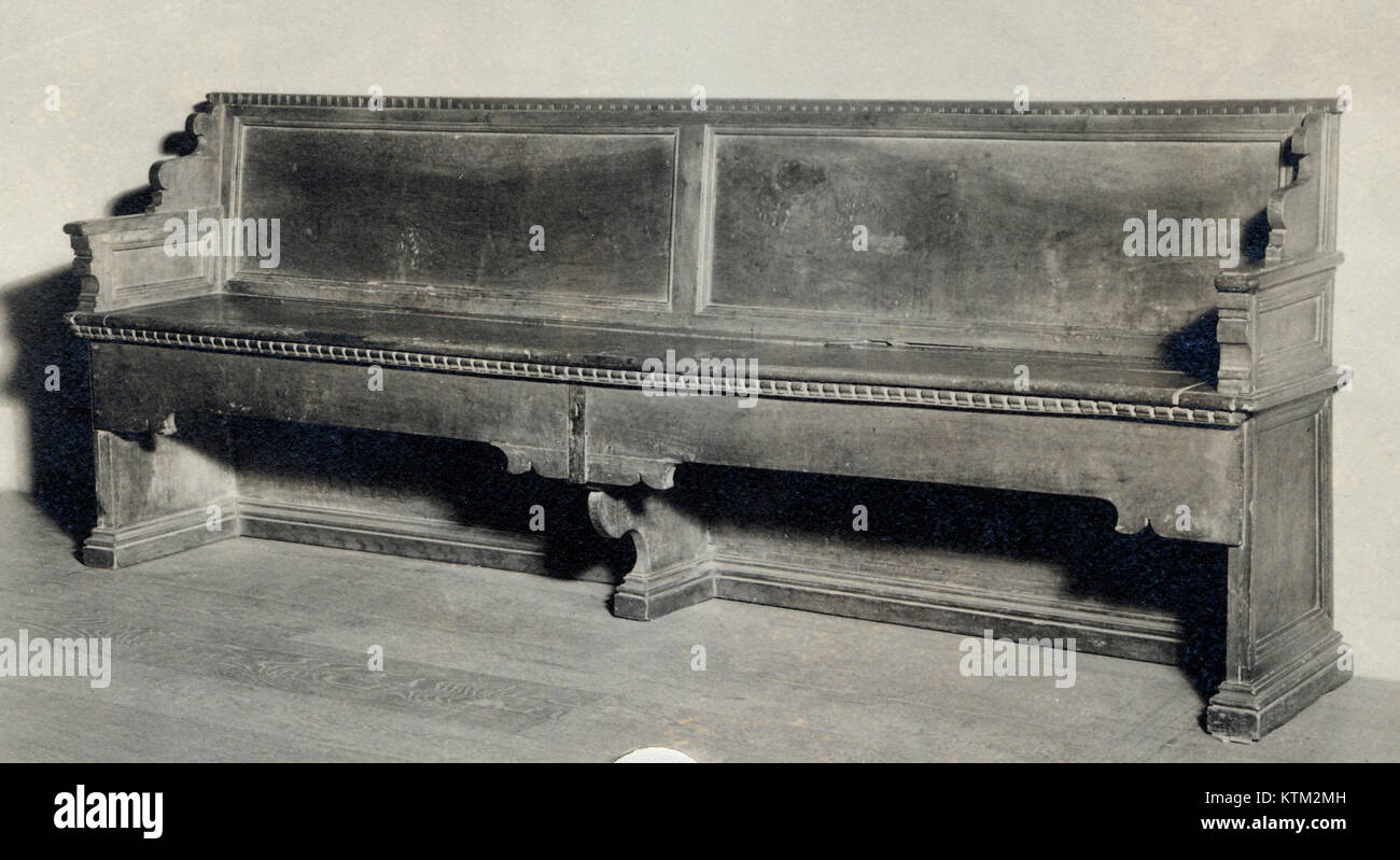 This bench, part of the Metropolitan Museum of Art collection, is an ...