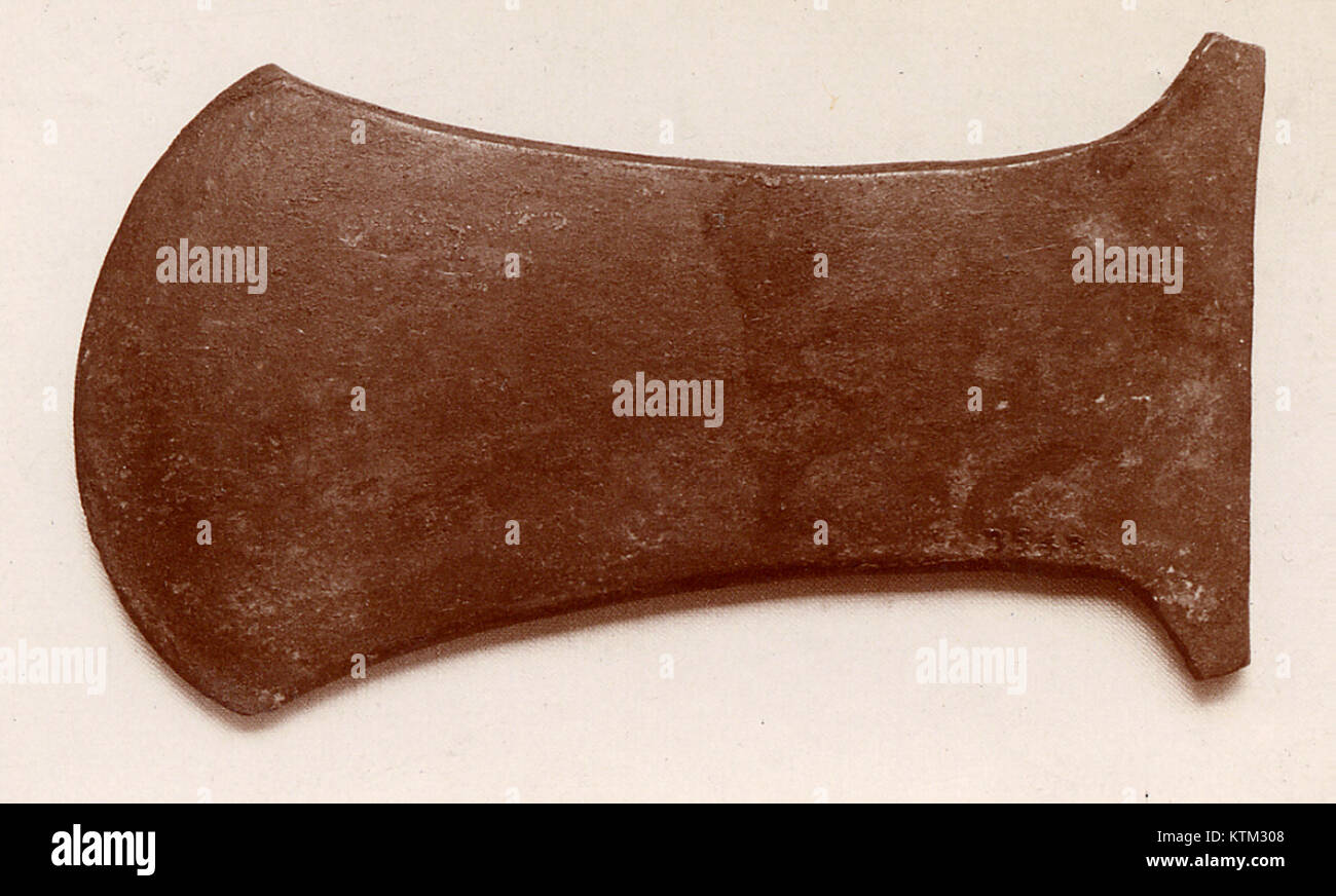 This is an ancient ax head, part of the collection at the Metropolitan ...