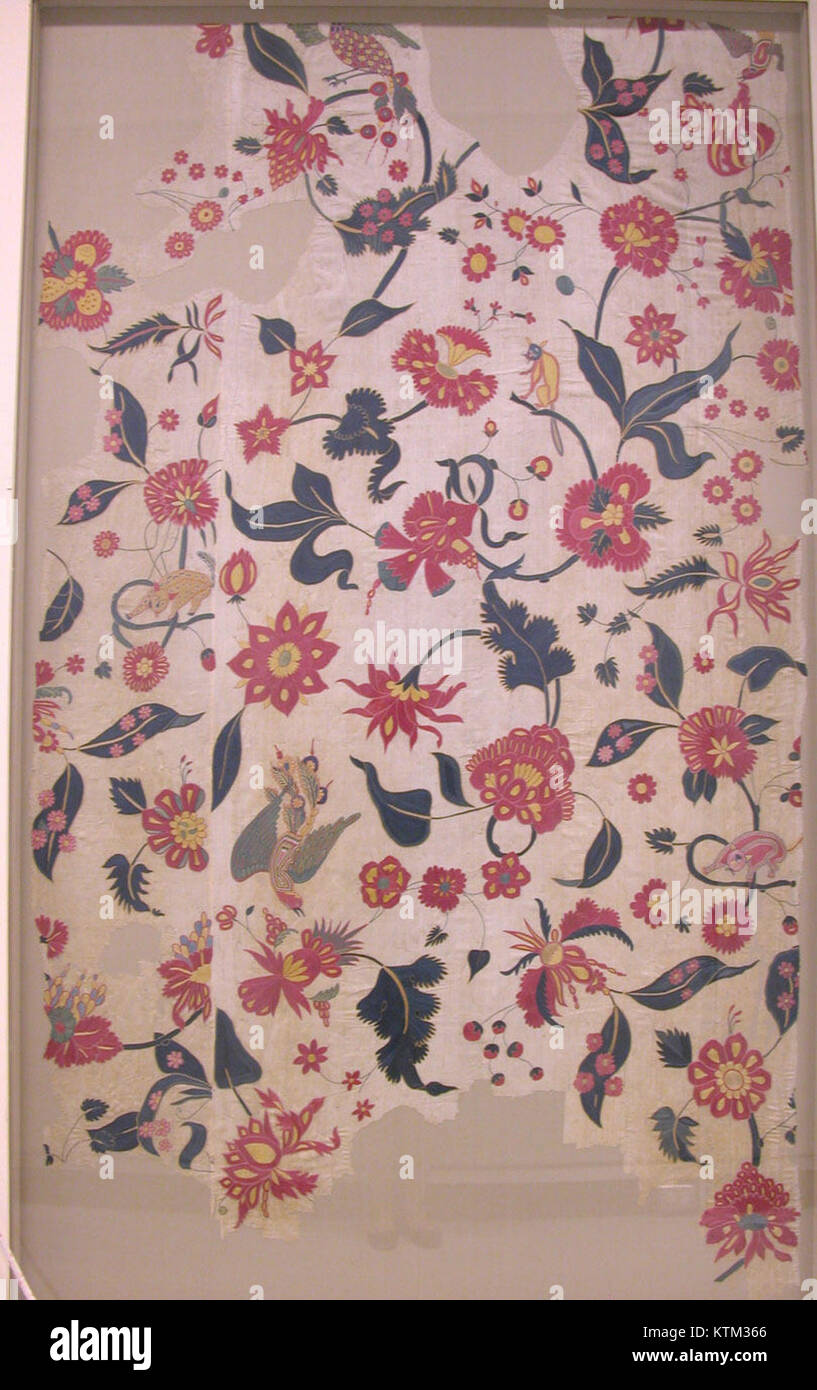 This image shows a bed cover or wall hanging from the Metropolitan ...