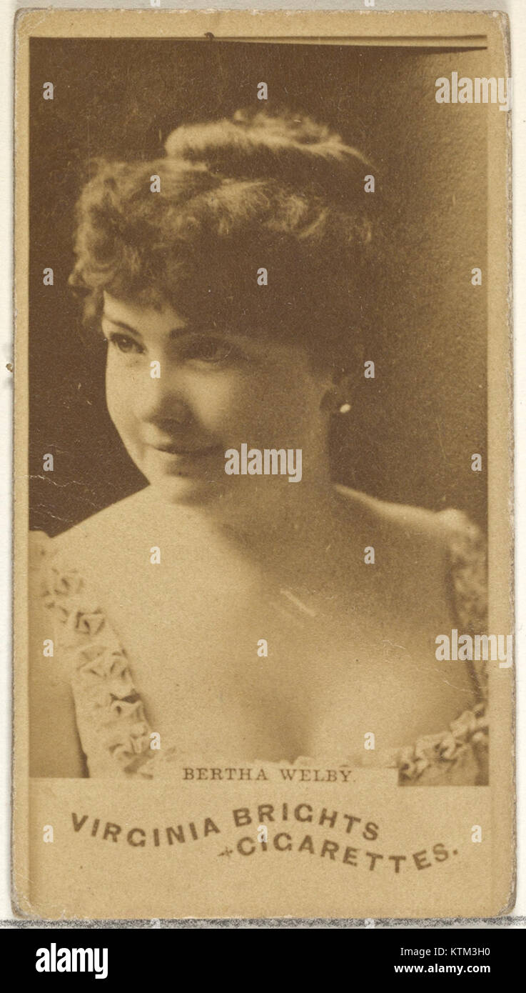This image of Bertha Welby is part of the 'Actors and Actresses' series ...