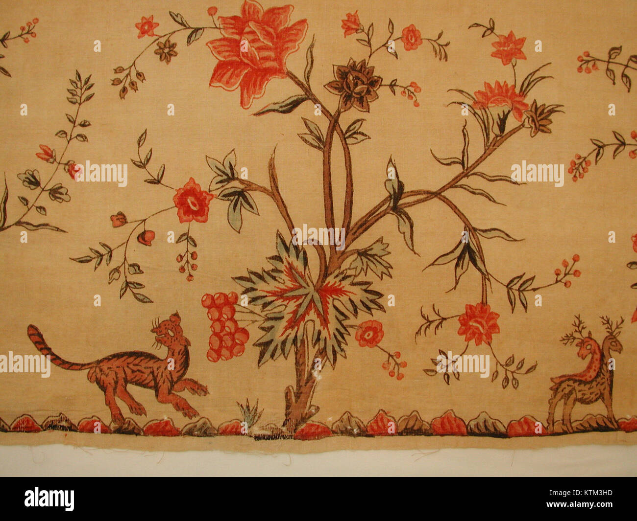 The Palampore bed cover, a textile piece from India, is renowned for ...