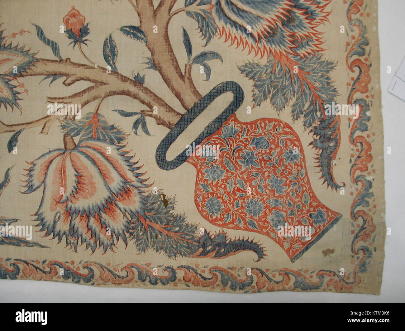 The Palampore bed cover, crafted using intricate designs, is a ...