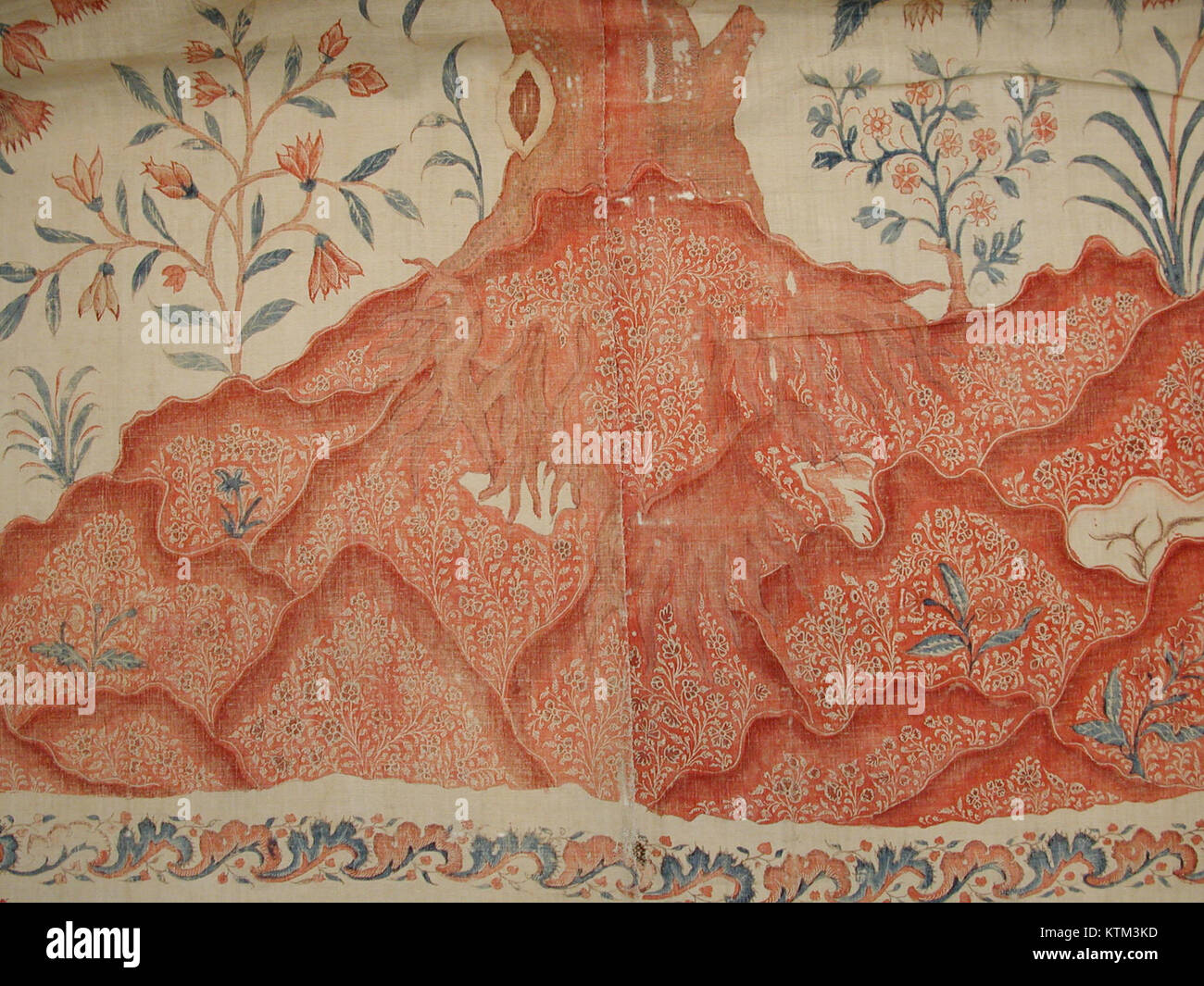 A palampore bed cover housed at the Metropolitan Museum of Art ...